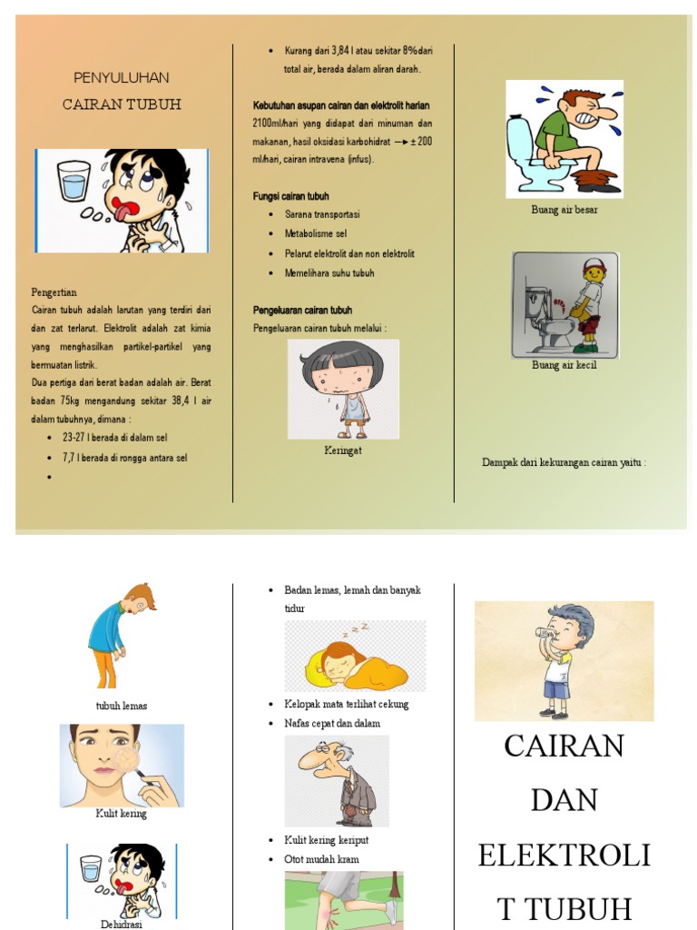 LEAFLET Kebutuhan Cairan | PDF