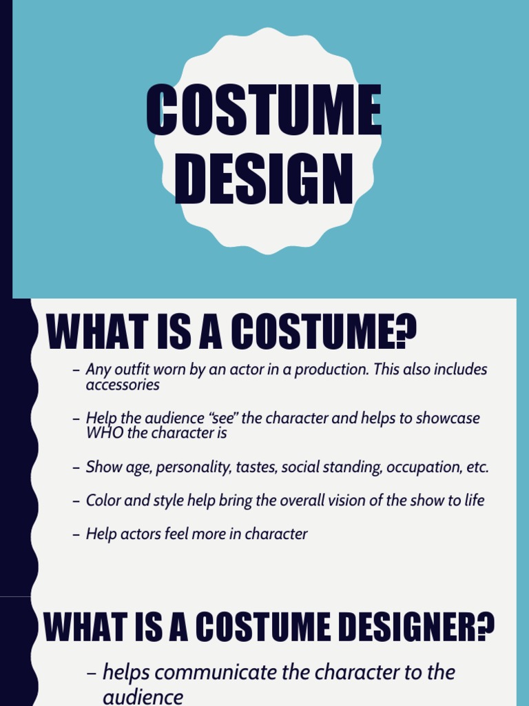 Costume Design | PDF | Costume | Costume Design
