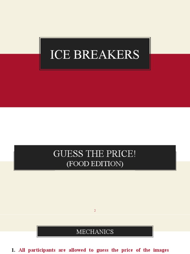 Food Price Guessing Game Template | PDF | Confectionery | Foods