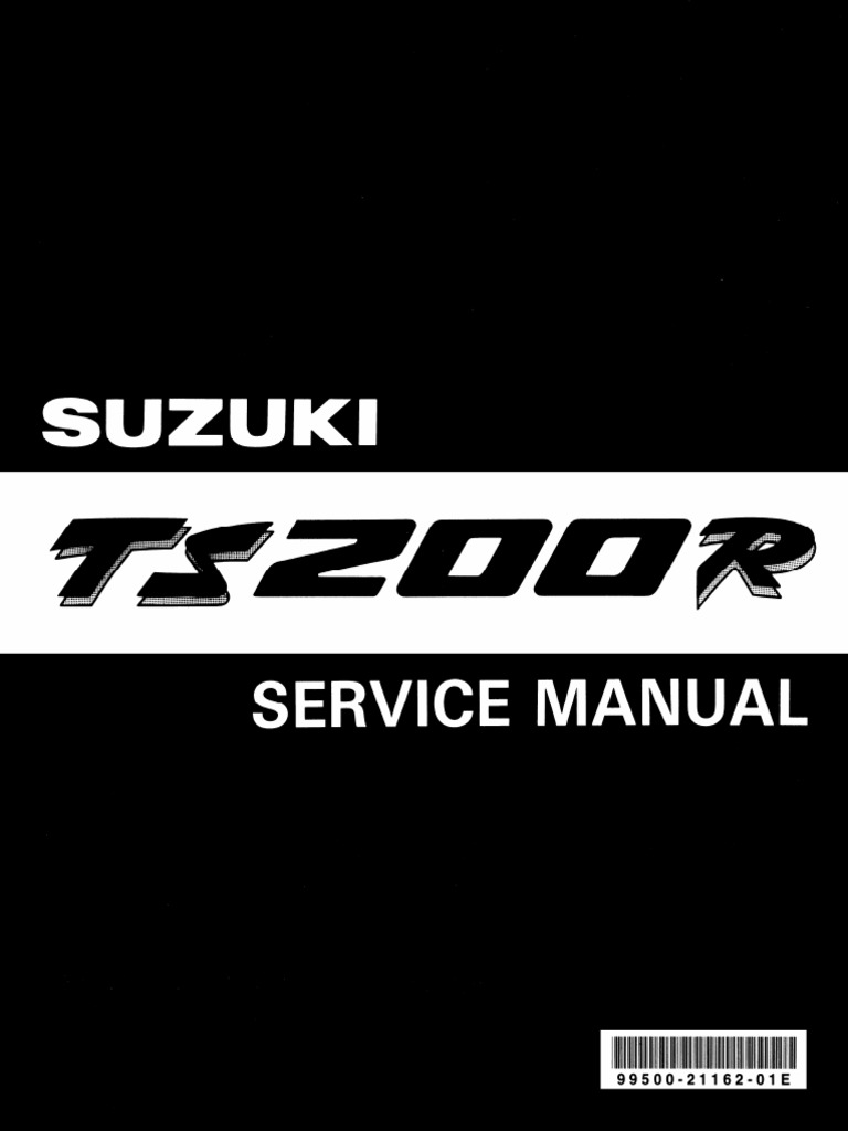 Suzuki TS200R '91-'93 Service Manual PDF | PDF