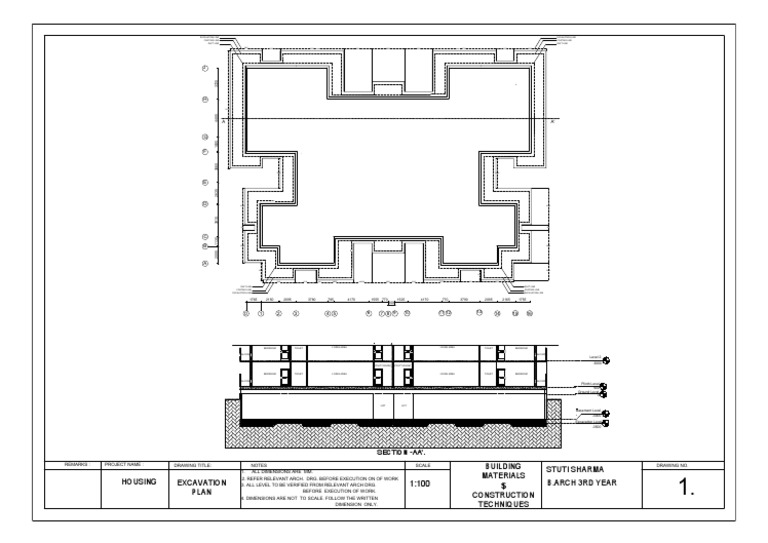 Excavation Plan | PDF | Buildings And Structures | Nature