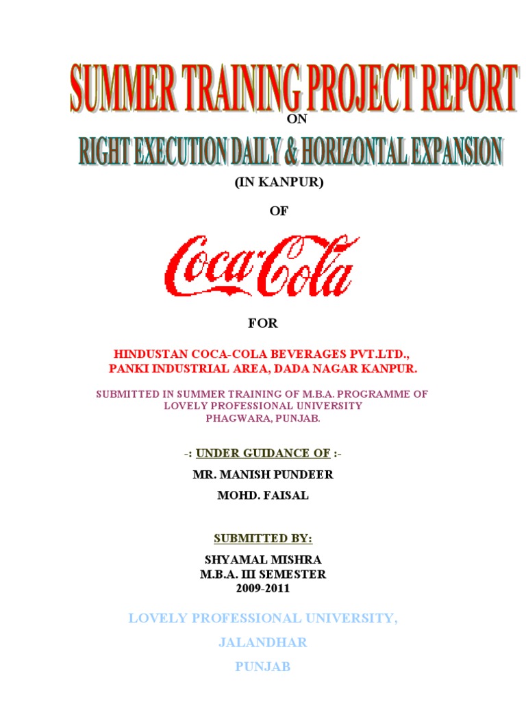 Right Execution Daily & Horizontal Expansion | PDF | Coca Cola | The ...