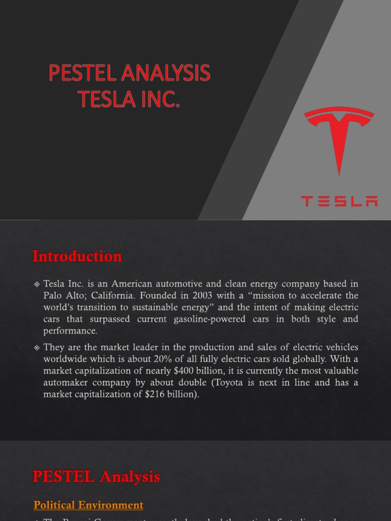 PESTEL Analysis - Tesla 2 | PDF