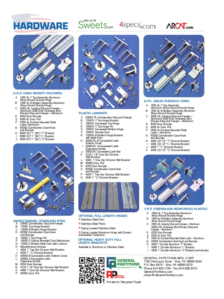 General Partitions Hardware Guide | PDF | Economic Sectors | Building ...