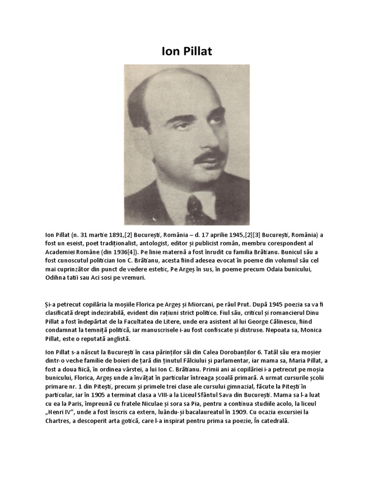 Ion Pillat | PDF