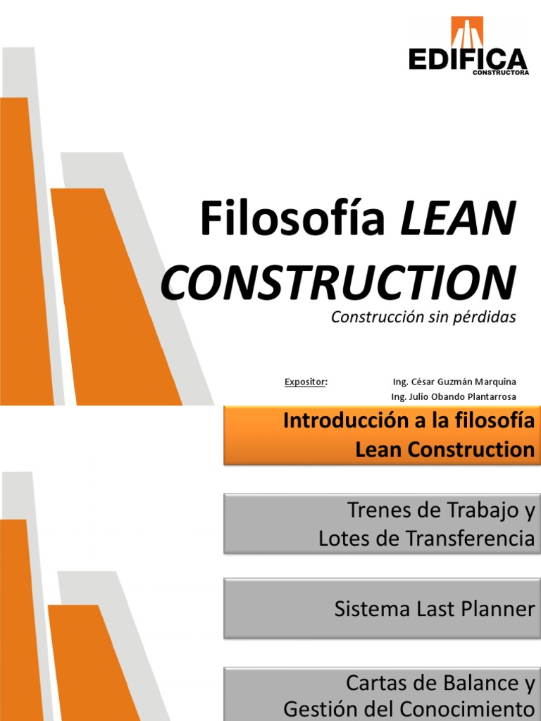 Lean Construction: Historia y Aplicación | PDF | Sectores Economicos ...