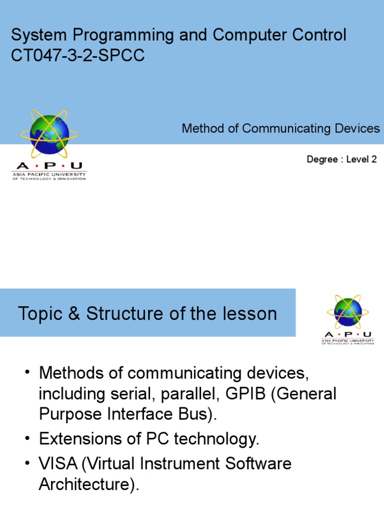 APU - SPACC - 10 - Communicating Devices | Download Free PDF ...