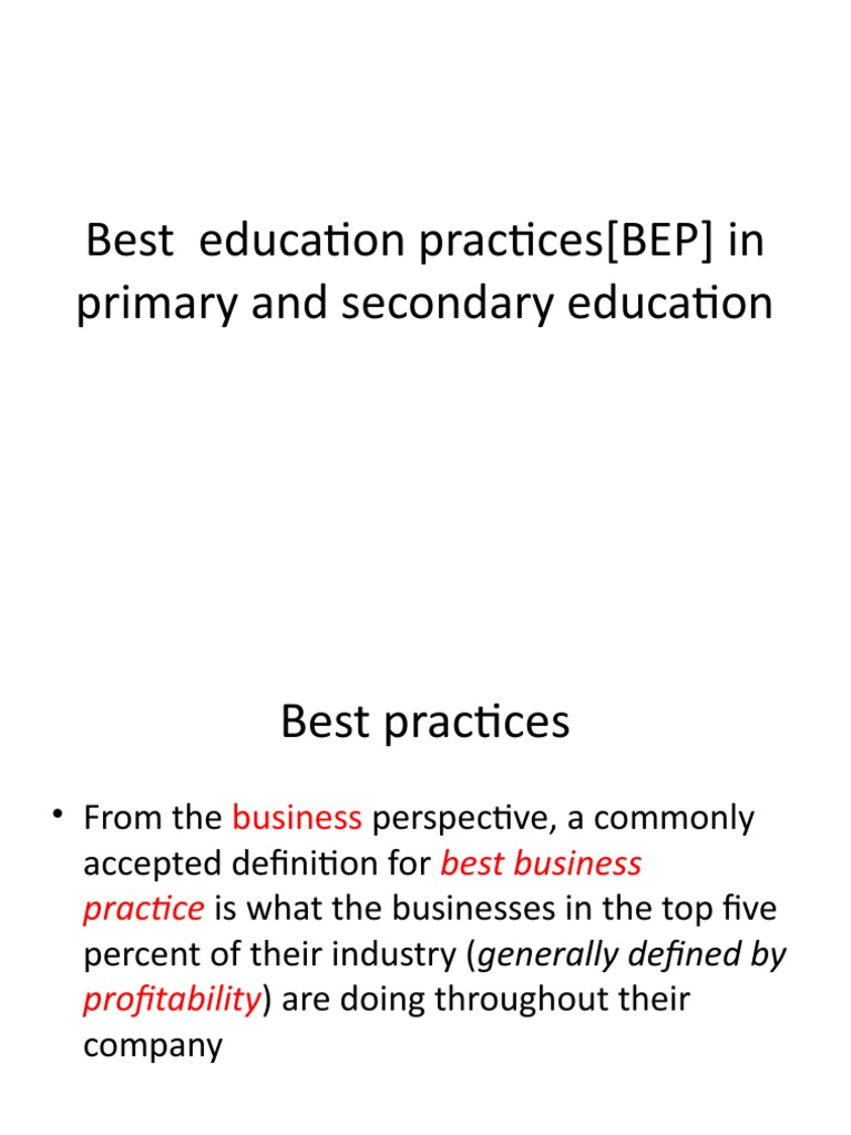 Schools Best Practices Concept | PDF | Evaluation | Behavior Modification