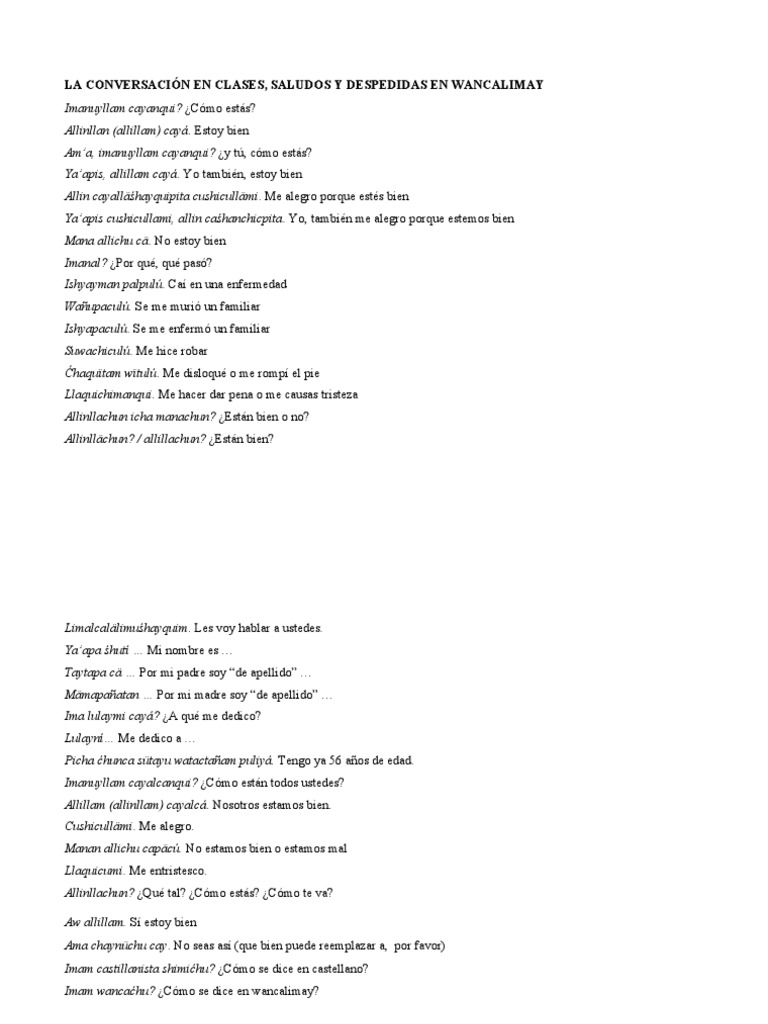 Lección 8 LA CONVERSACIÓN EN CLASES | PDF | Estudios de idiomas ...