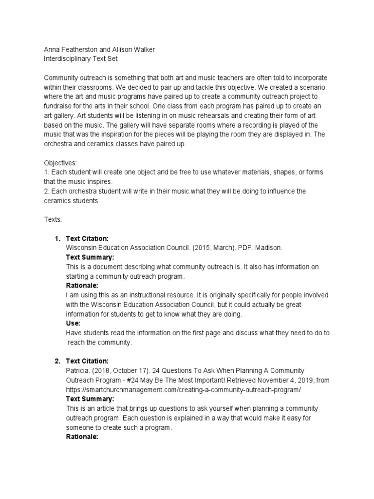 Interdisciplinary Text Set | PDF | Music Education | Paintings