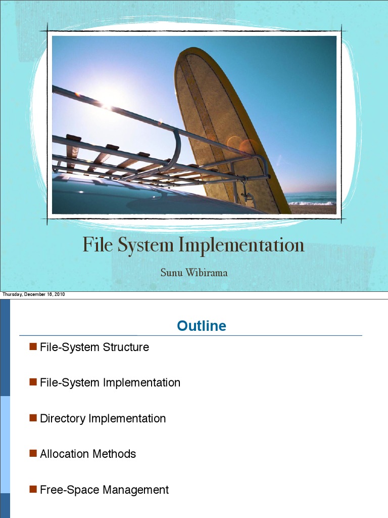 File System Implementation Overview | PDF | File System | Computer File