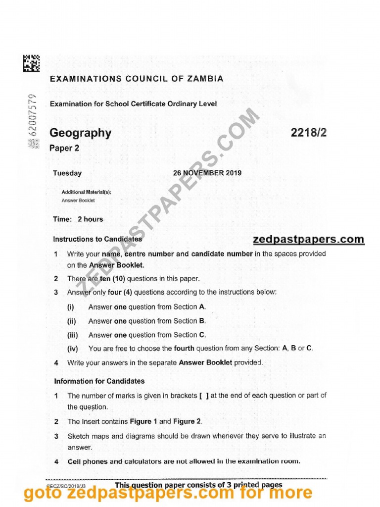 G12 - Geography 2019 - p2 | PDF