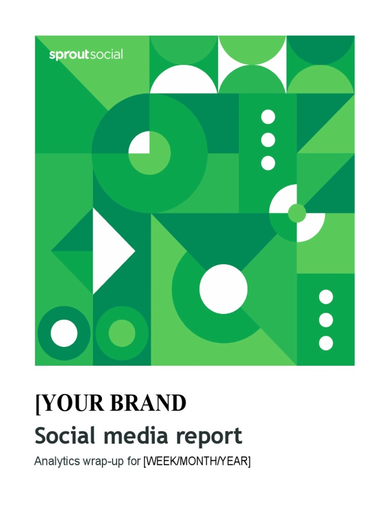 Social Report Template 1 | PDF | Hashtag | Social Media
