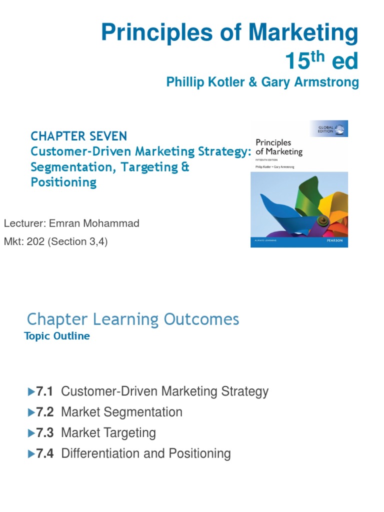 Principles of Marketing: Phillip Kotler & Gary Armstrong | PDF | Market ...
