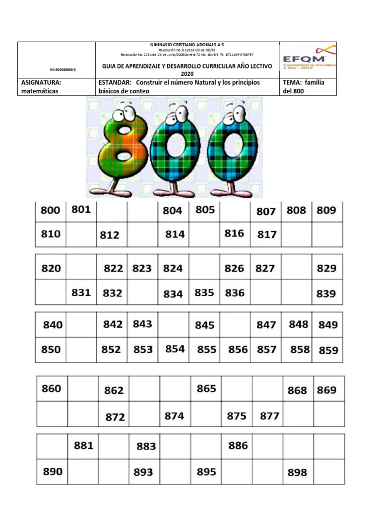 Familia Del 800 | PDF