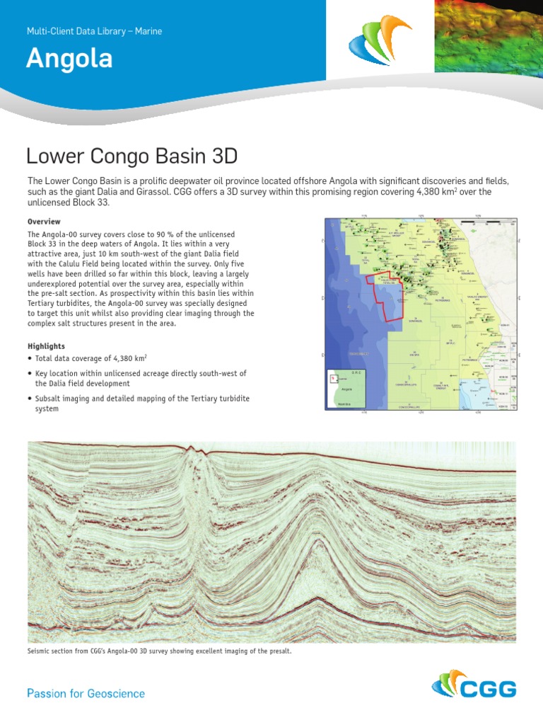 Angola - Lower Congo Basin 3D | PDF | Geology | Earth Sciences