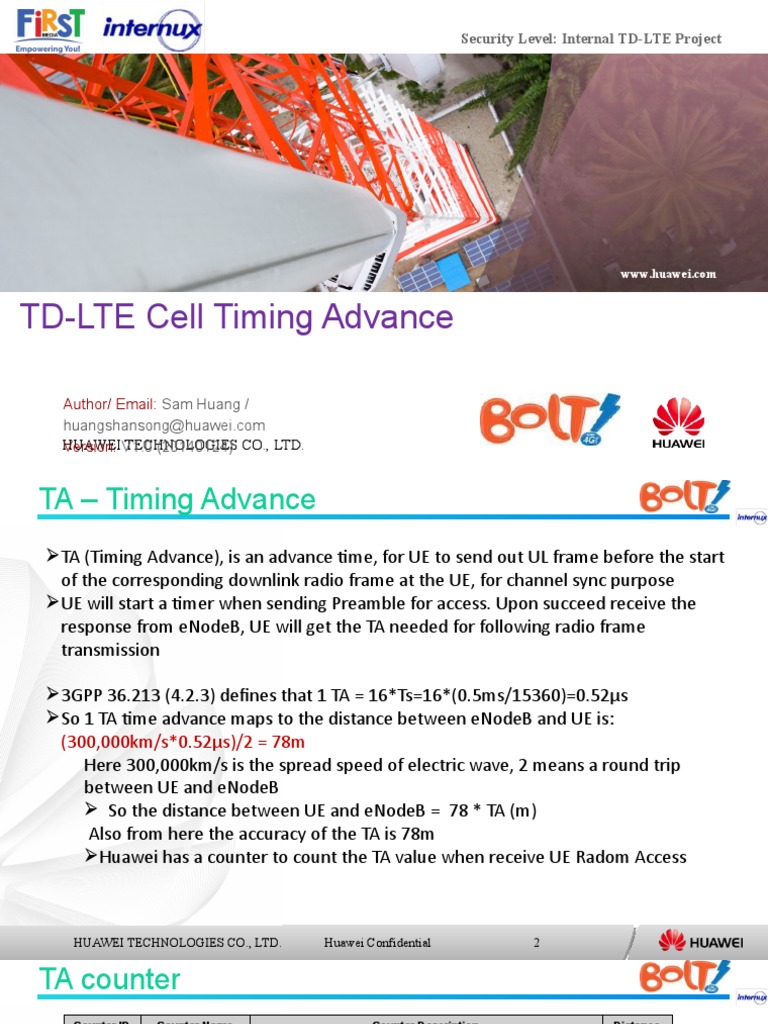 TD-LTE Timing Advance Overview | PDF | Lte (Telecommunication ...