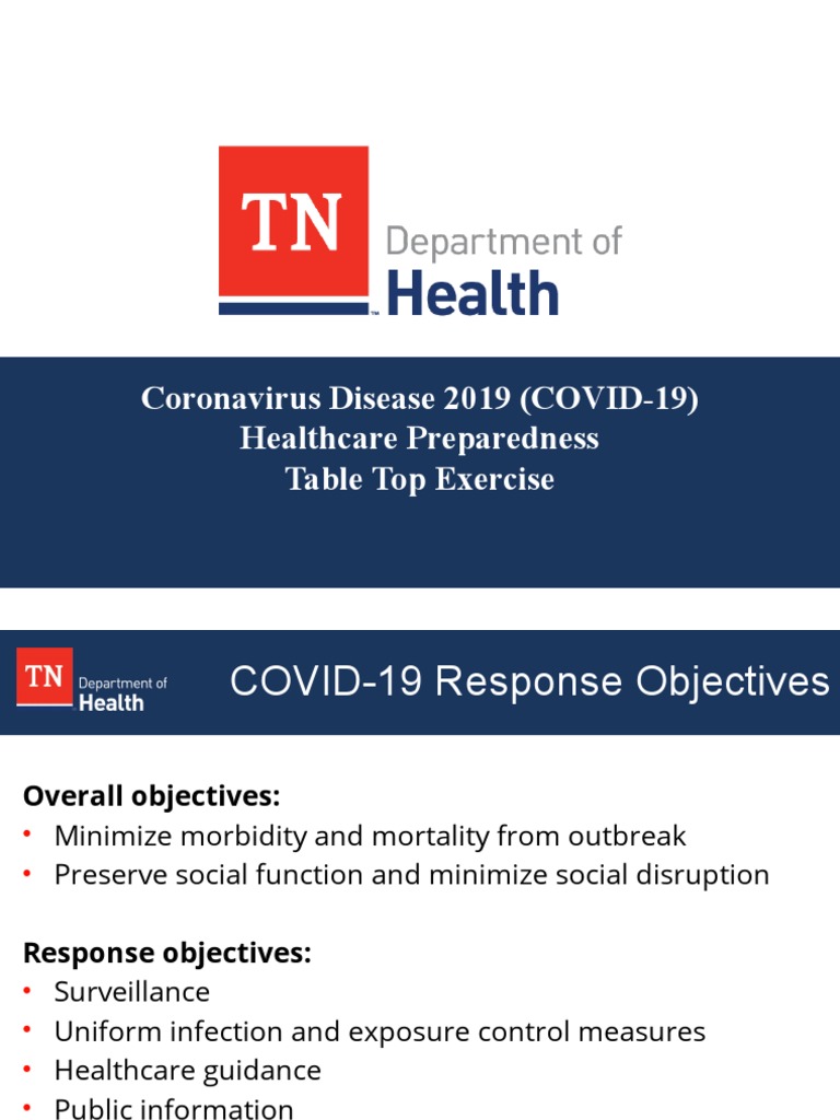 COVID19 Healthcare Tabletop Facilitator | PDF | Health Care | Patient