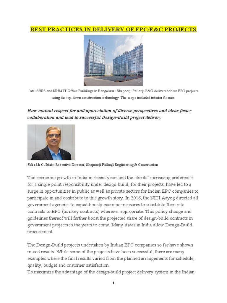 Best Practices in Delivery of EPC Projects | PDF | Risk Management | Risk