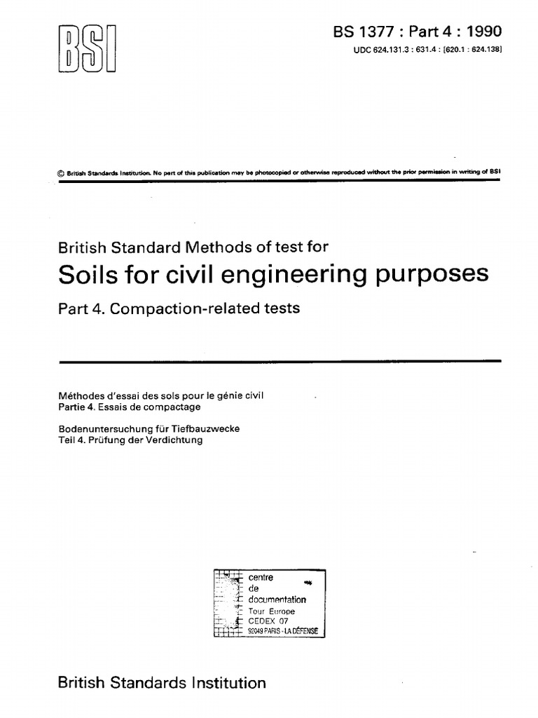 Bs 1377 - 4 | PDF