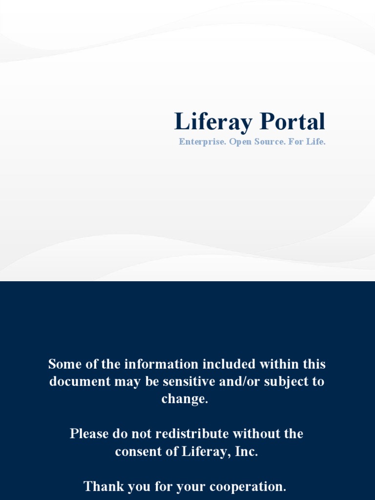 Liferay Portal: Open Source Enterprise Solution | PDF | Internet Forum ...