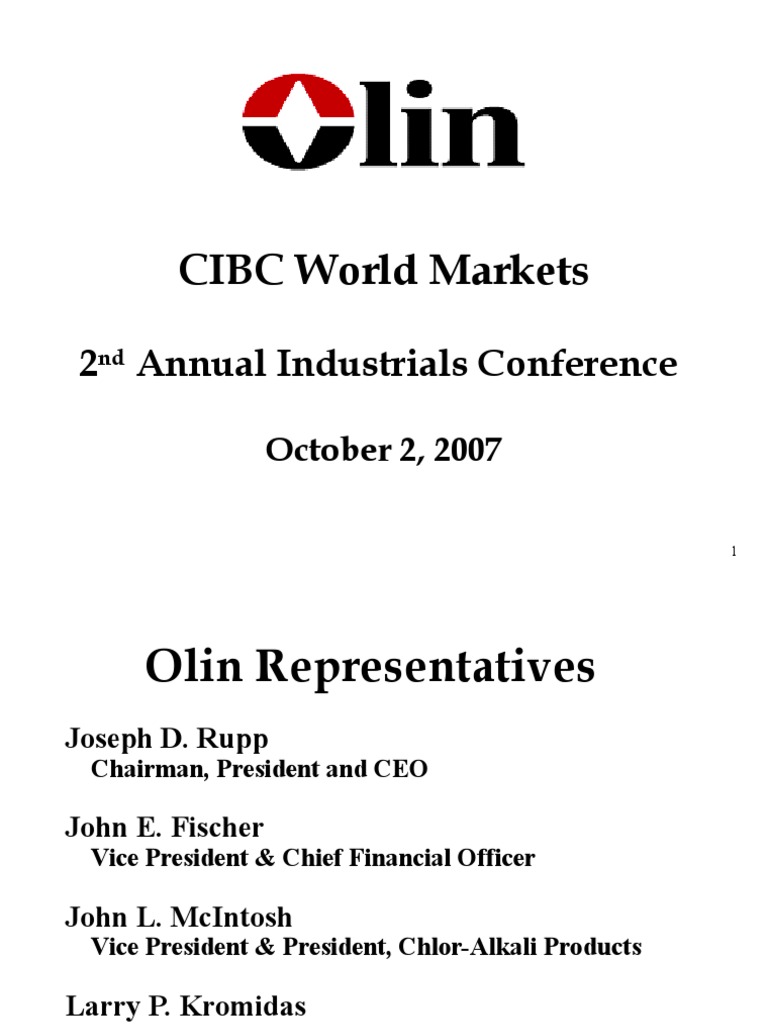 CIBC World Markets: 2 Annual Industrials Conference | PDF | Taxes ...