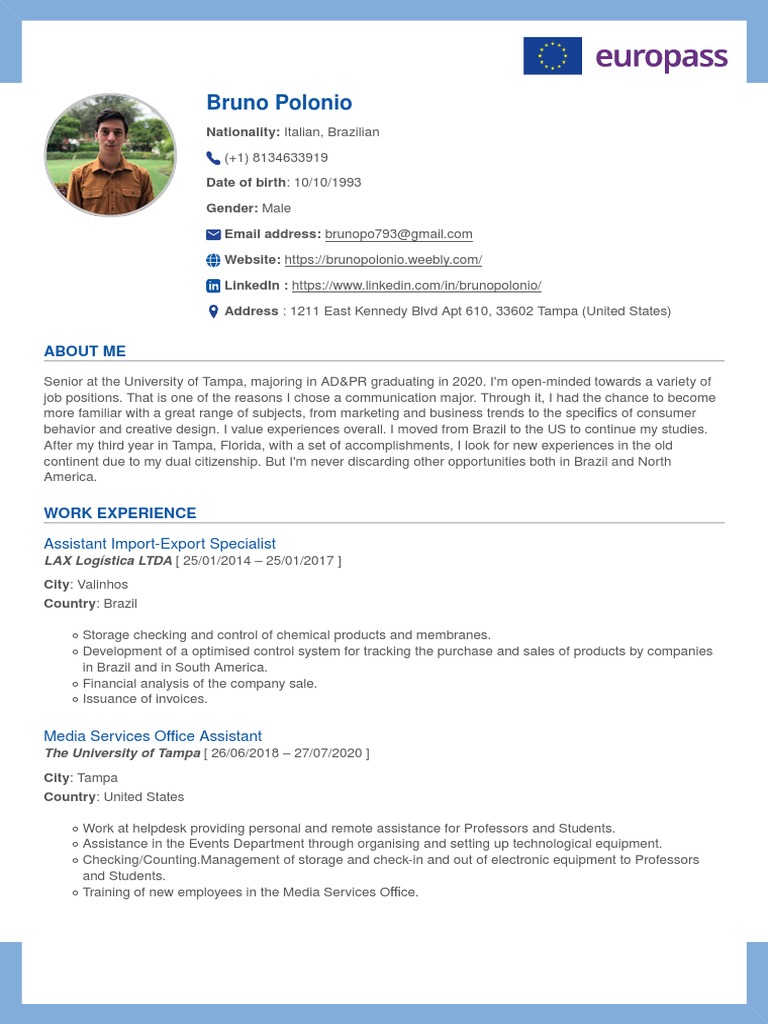 Bruno CV 2020 en | PDF