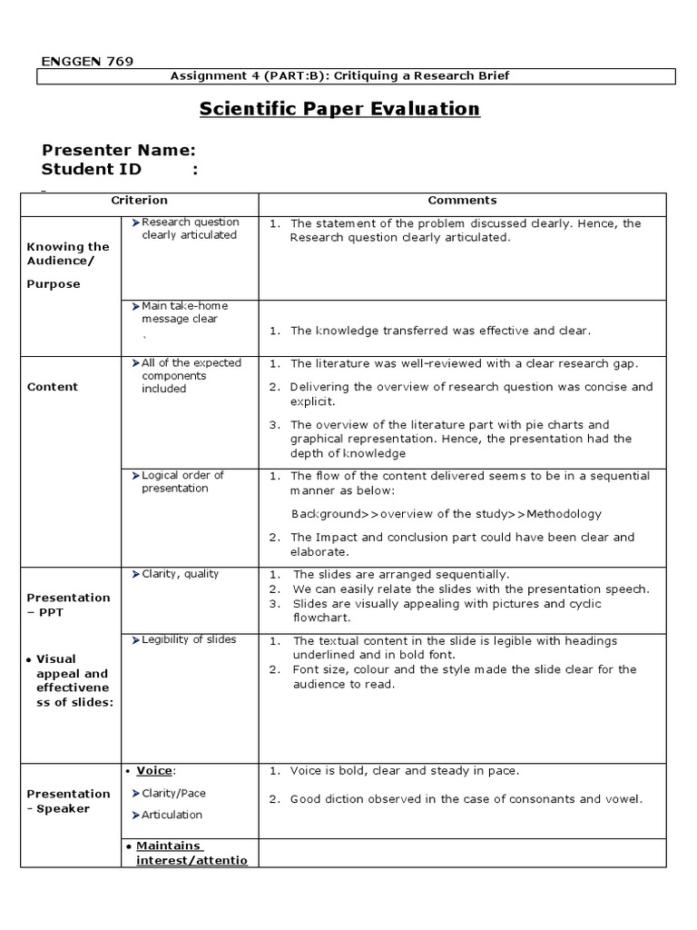 Enggen 769 Assignment | PDF | Speech | Question