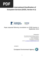 CICES V5.2: Revised Ecosystem Services Guide | PDF | Ecosystem | Ecology