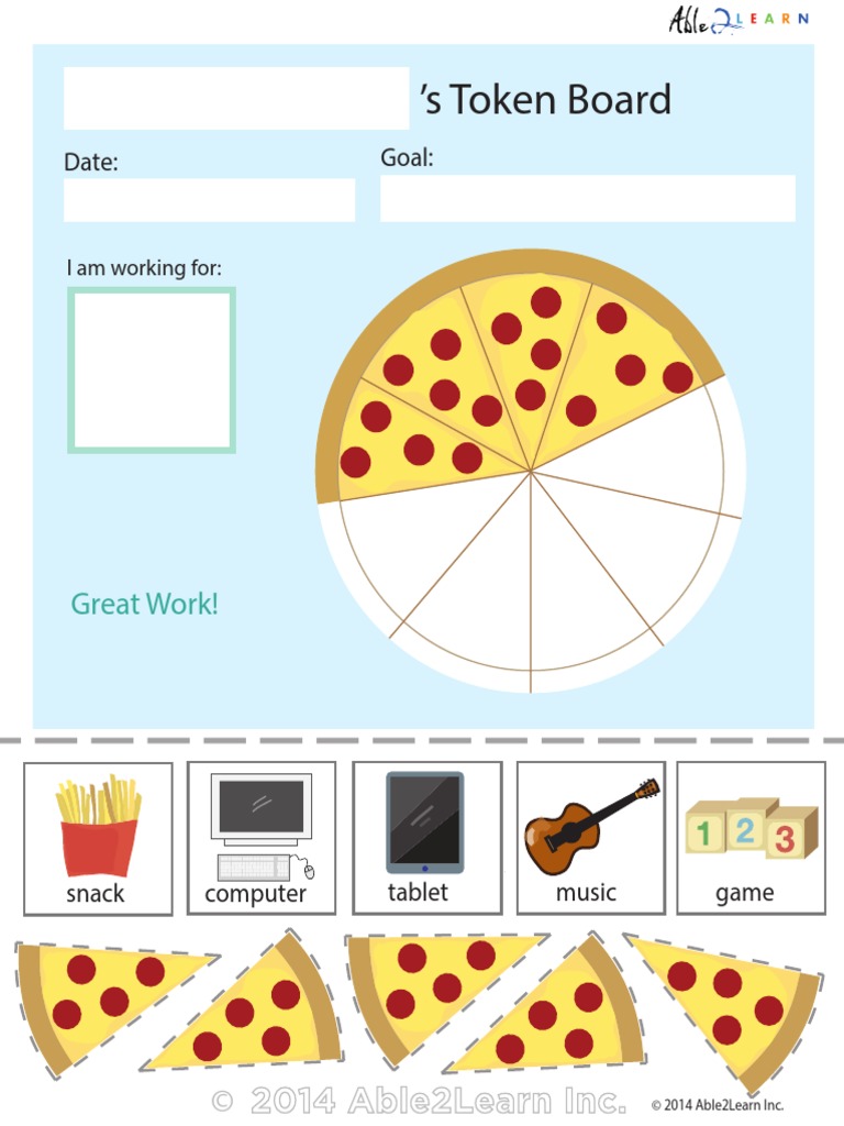 Token Board Food Pizza 5 Tokens | PDF
