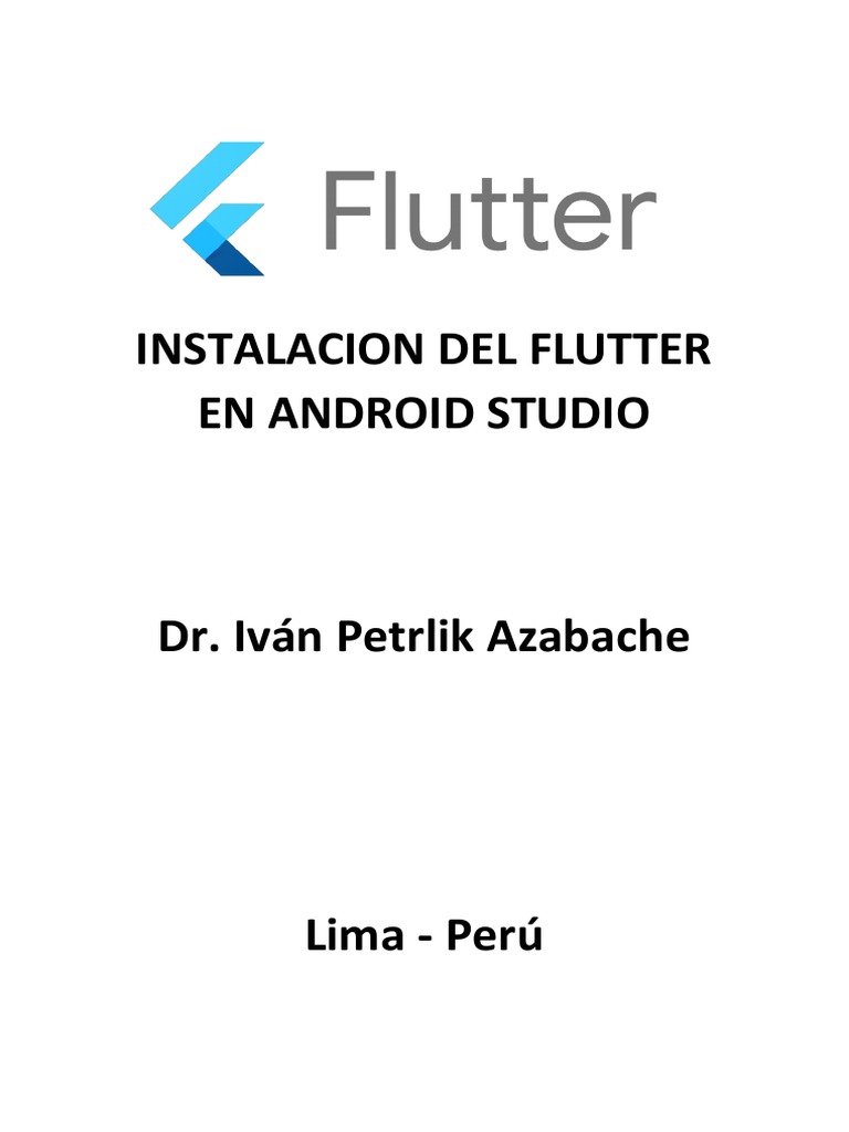 Guía: Instalar Flutter en Android Studio | PDF | Entorno de desarrollo ...