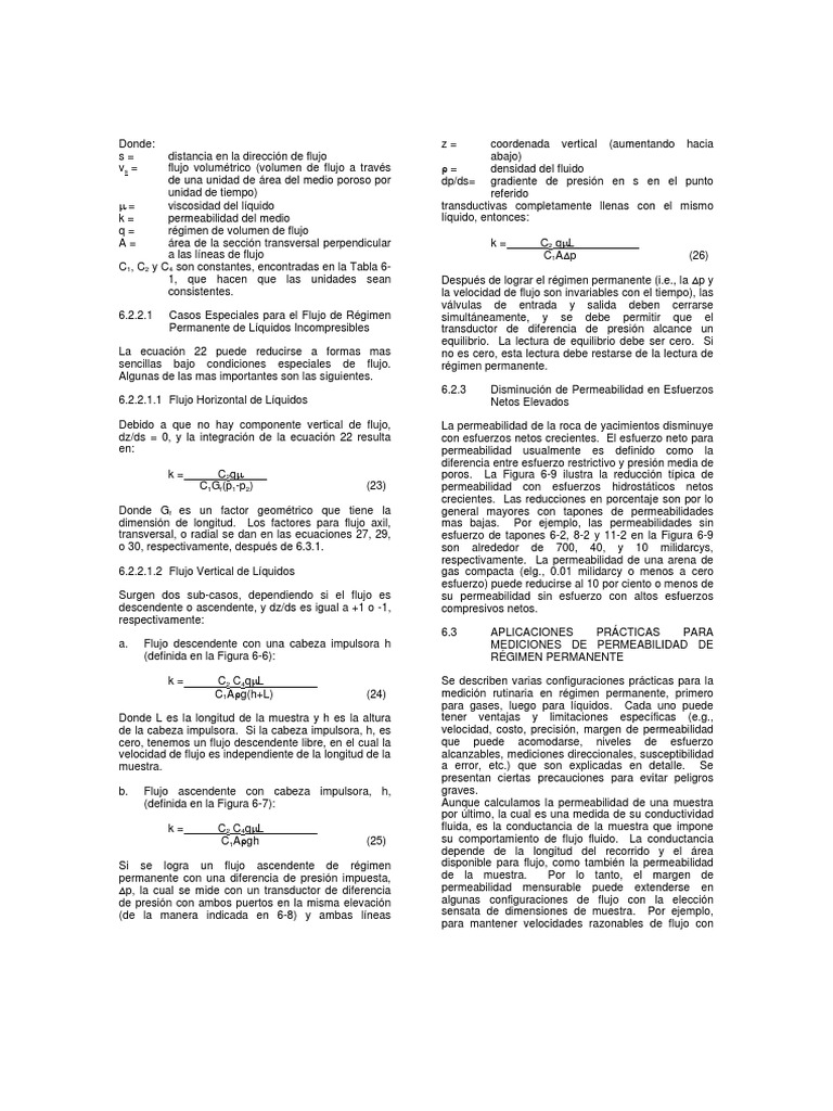 Norma API RP 40 Laboratorios de Nucleos | PDF | Líquidos | Presión