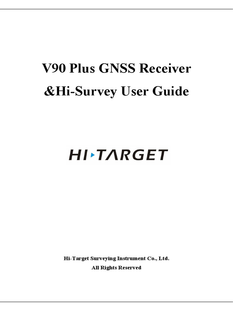 Hi-Target V90 Plus GNSS Manual | PDF | Bluetooth | Screenshot