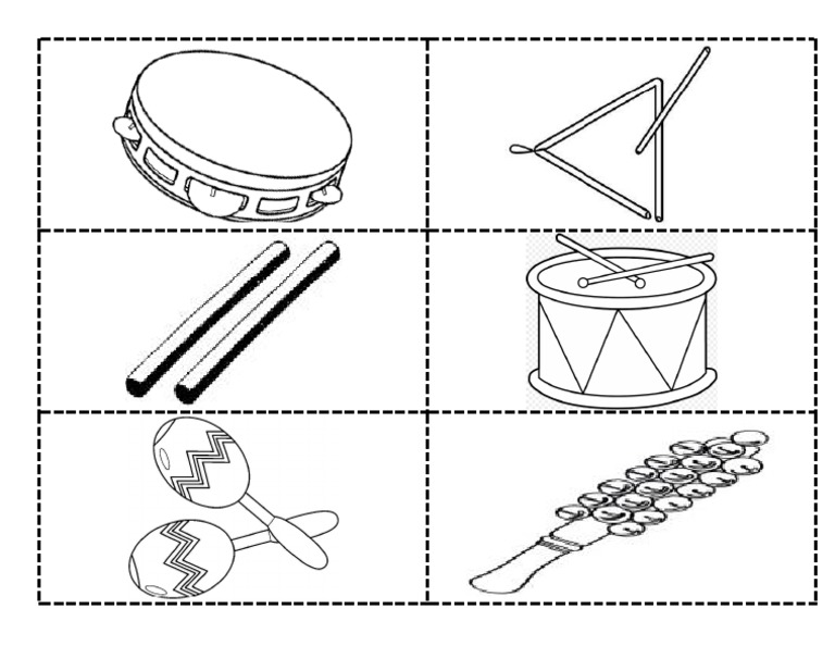 Tarjetas Instrumentos Musicales | PDF