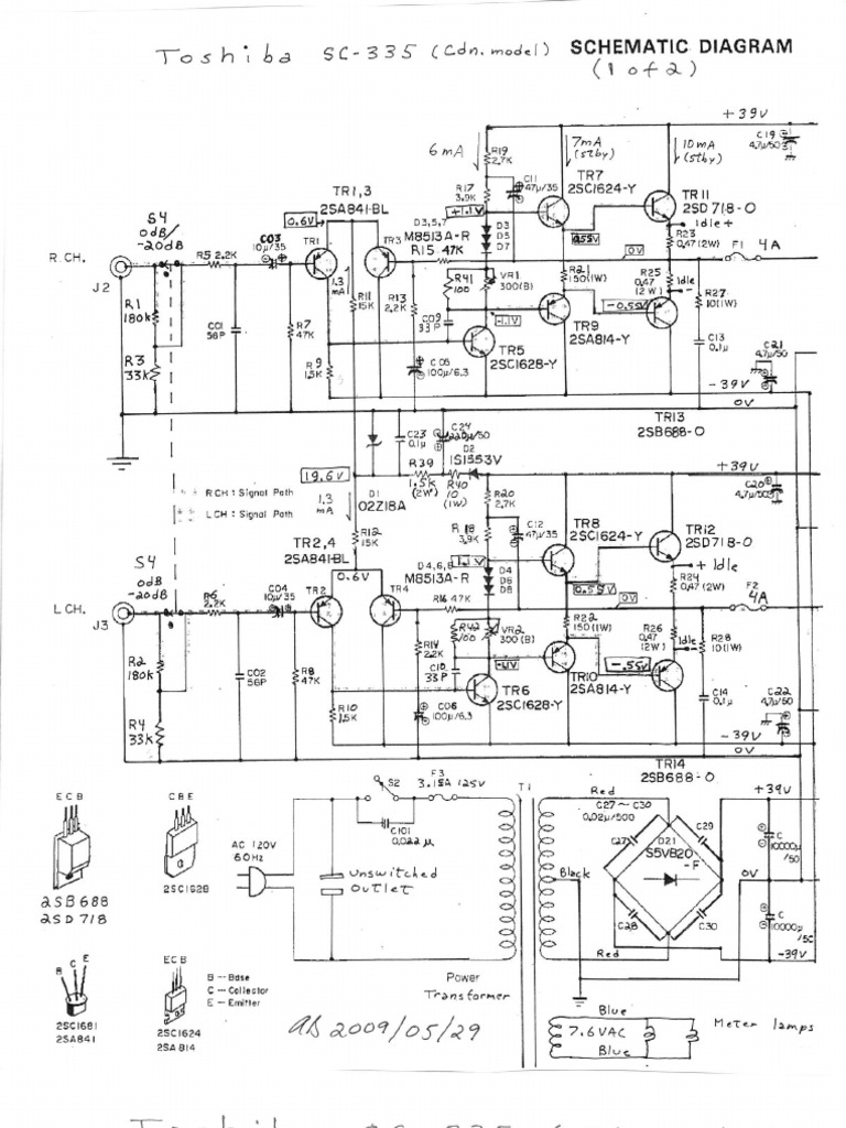 Toshiba SC-335 Schematic Diagram | PDF | Science & Mathematics