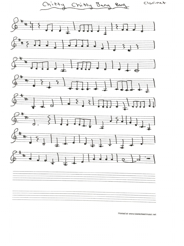 Chitty Chitty Bang Bang Theme Song PDF | PDF