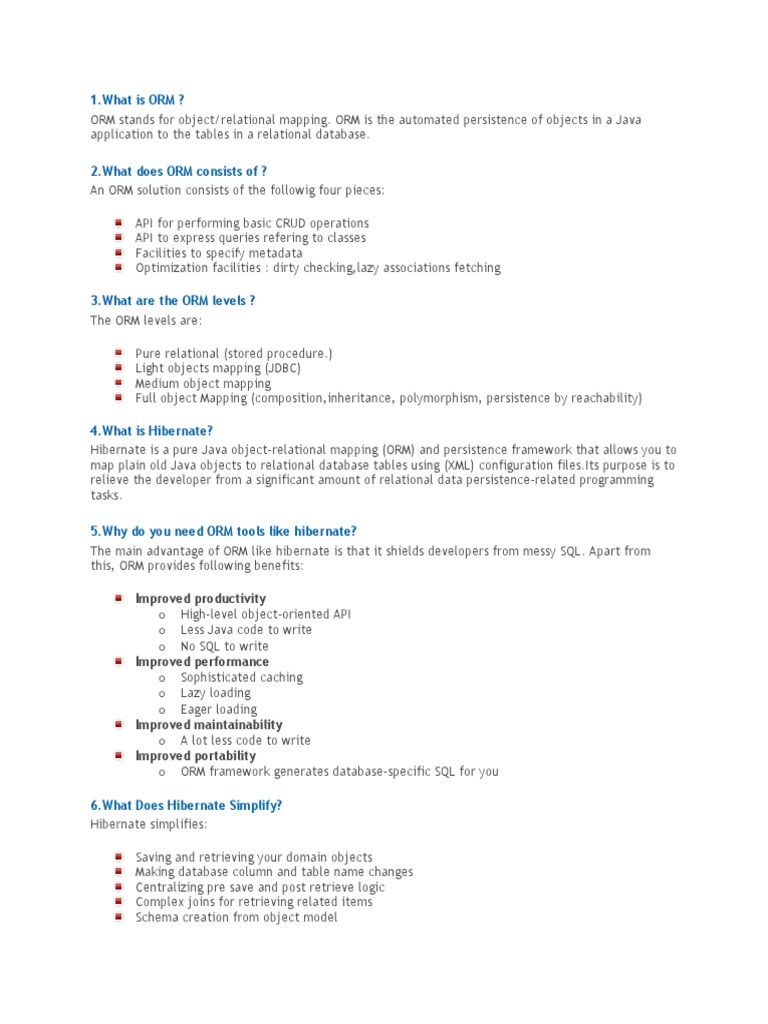 1 What Is Orm Improved Productivity Pdf Databases Relational