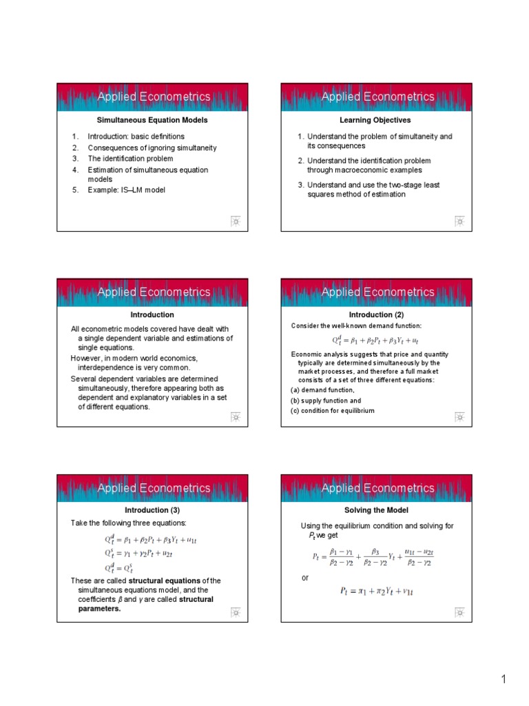 Jack K. Strauss Simultaneity and VAR PDF | PDF | Vector Autoregression | Endogeneity (Econometrics)
