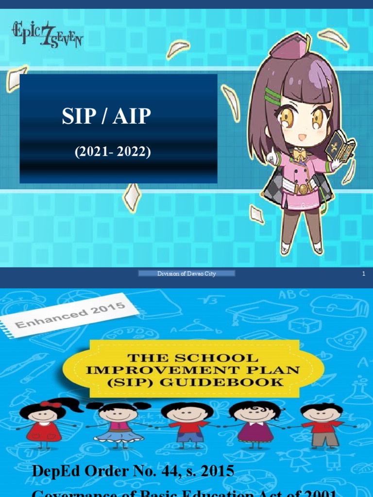 Sip / Aip: Department of Education 1 Division of Davao City | Download ...