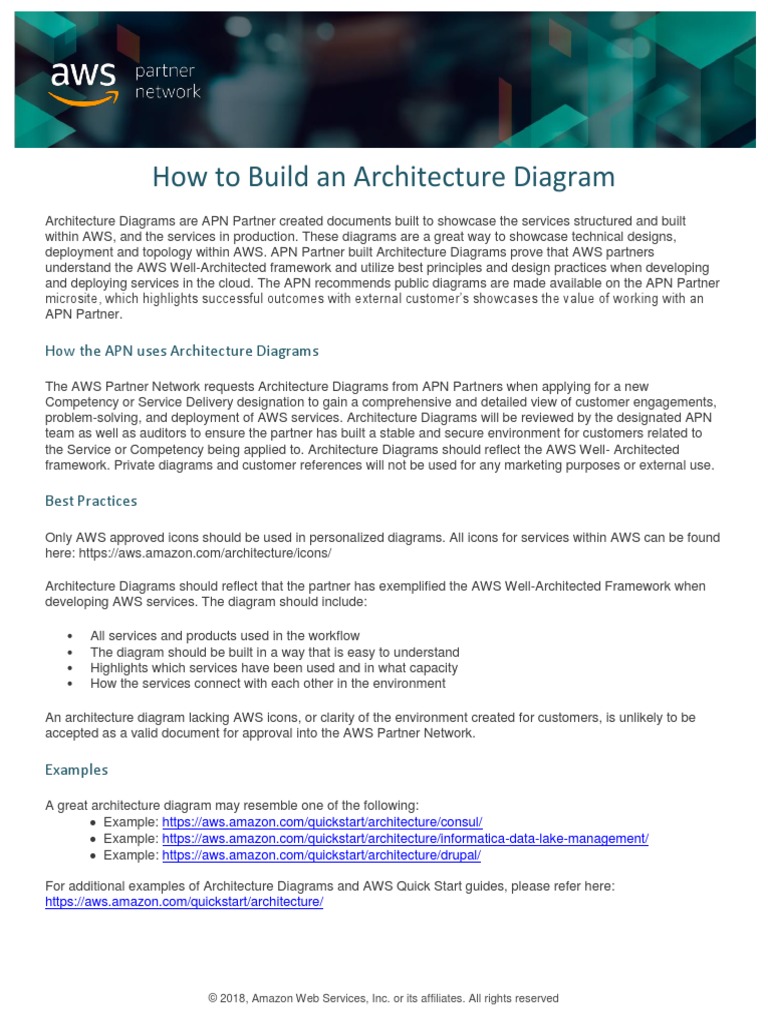 How To Guide APN Architecture Diagram PDF | PDF | Amazon Web Services ...
