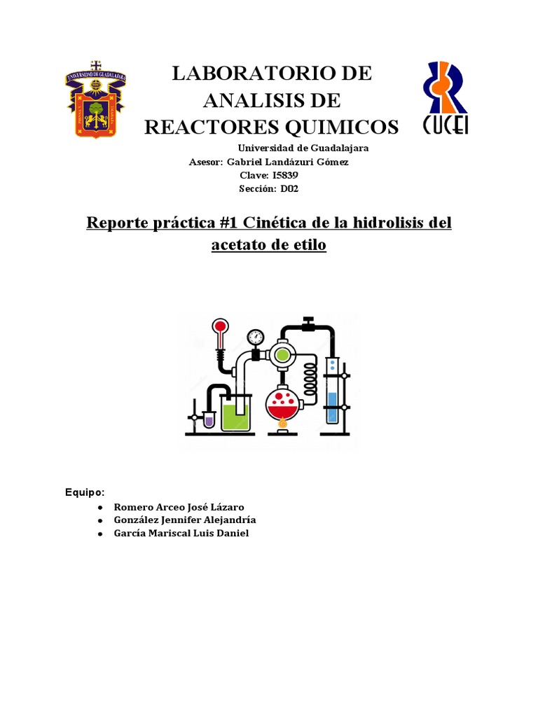 Reporte Practica 1 Lab Reactores | PDF | Velocidad de reacción | Jabón