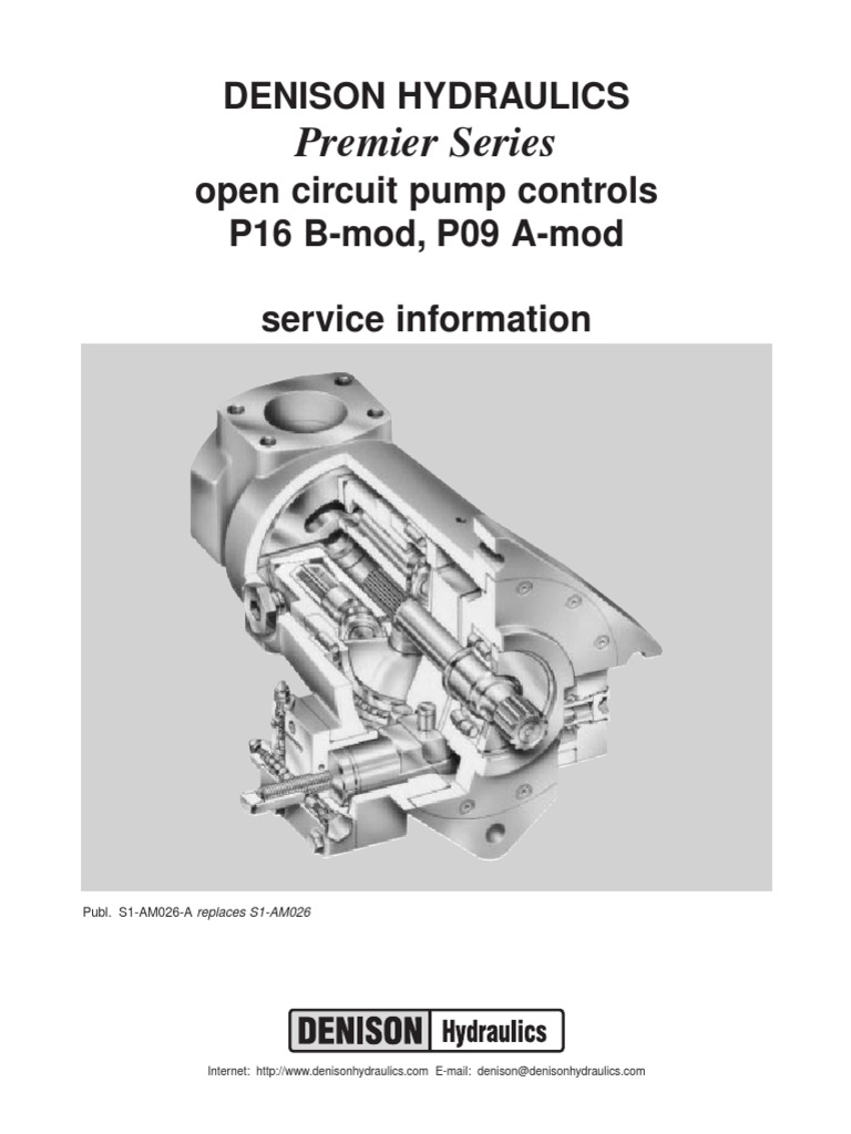 Bomba Denison Serie Premier | PDF | Pump | Valve