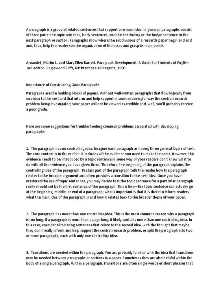 Mastering Paragraph Structure and Development | PDF | Plagiarism ...