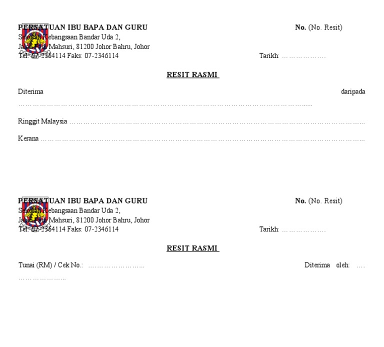Resit Rasmi 2 | PDF