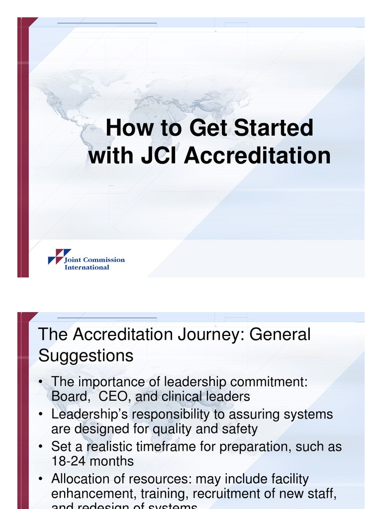 JCI Accreditation Process Guide | PDF | Joint Commission | Leadership