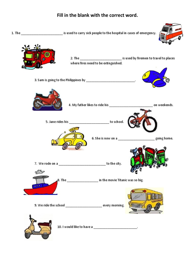 Modes of Transportation | PDF