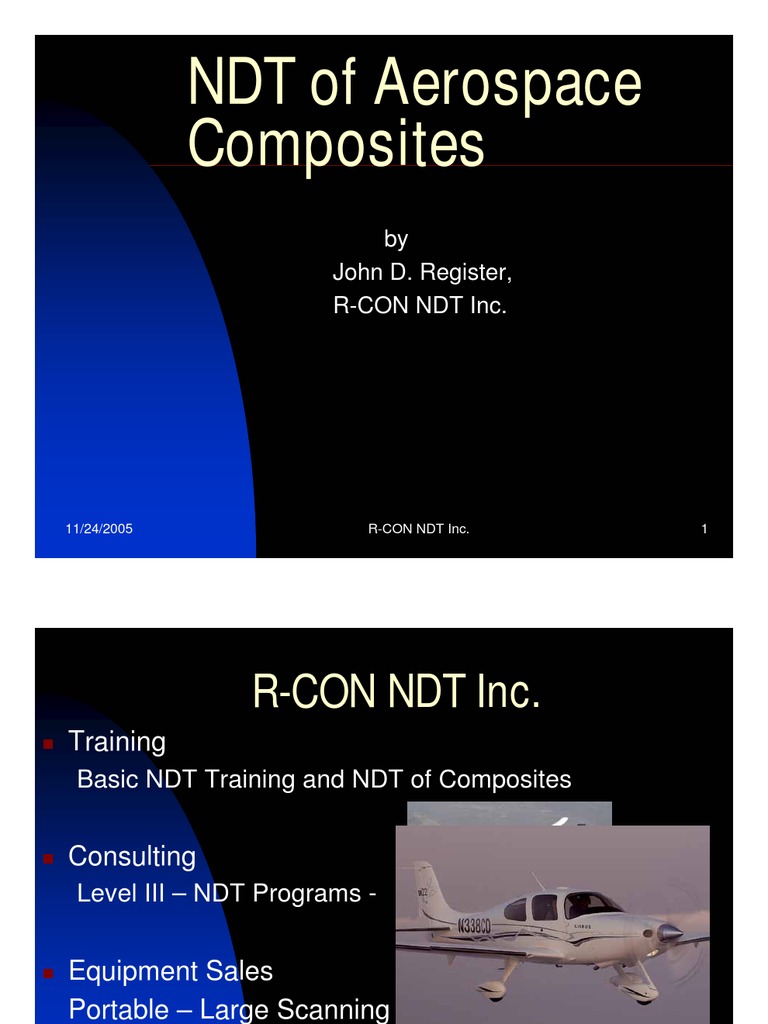 NDT of Composites | PDF | Nondestructive Testing | Composite Material