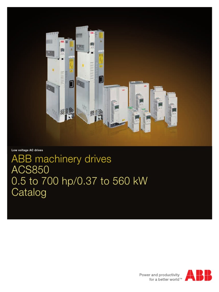 Catalog ABB Drive ACS850 PDF | PDF | Electric Motor | Reliability ...