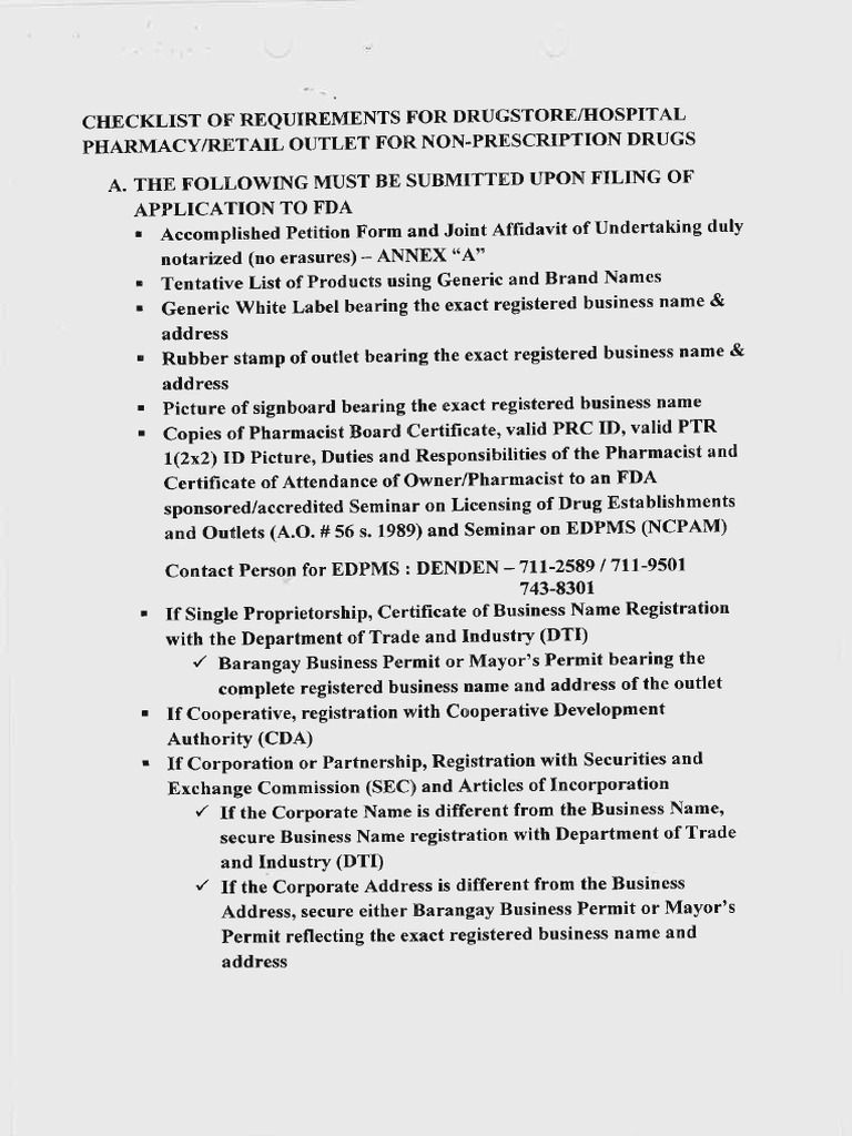 Checklist Fda PDF | PDF