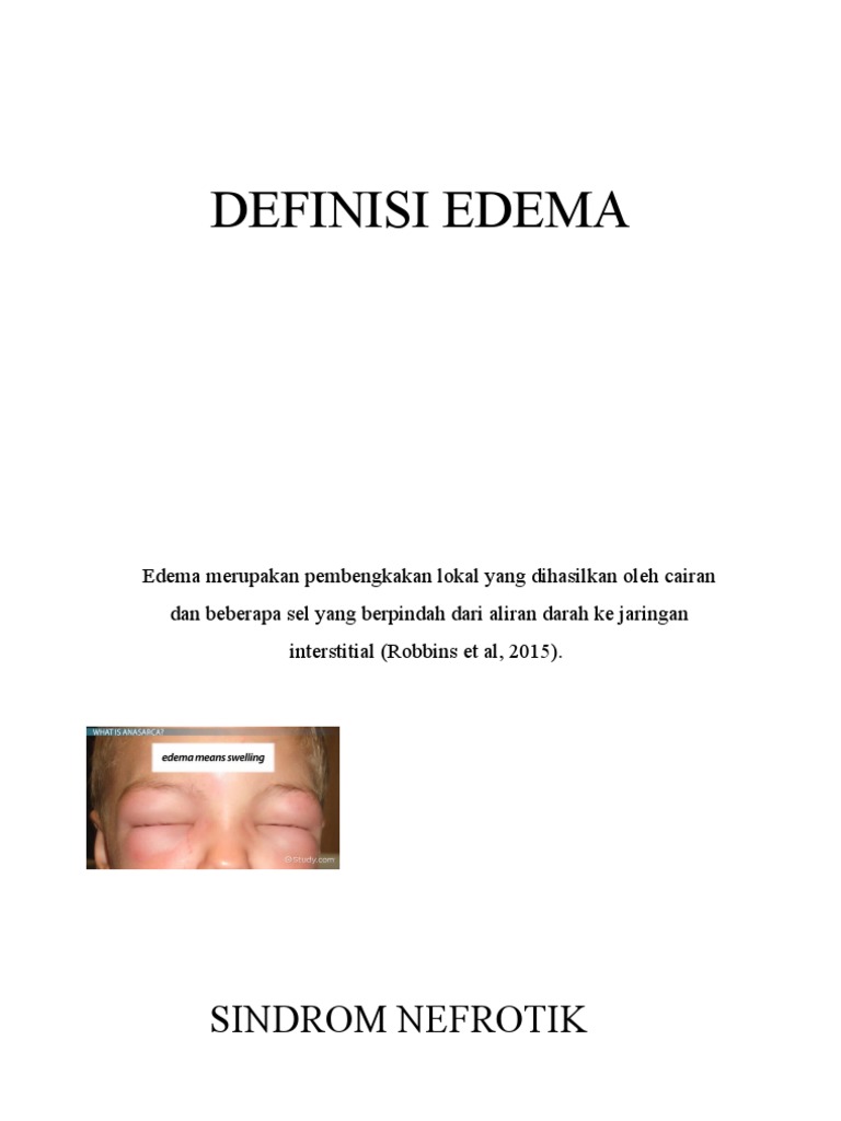 Edema | PDF